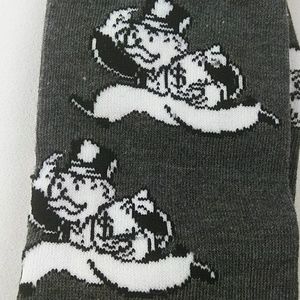 Hasbro | Underwear & Socks | Mr Monopoly Socks Gray Crew Hasbro | Poshmark